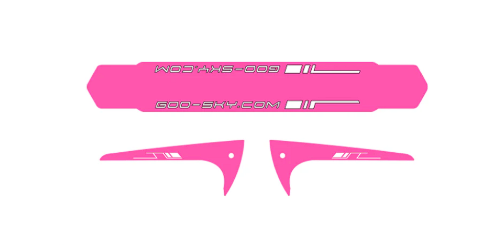 GT000088 S2 Tail boom and fin sticker (3 sets, Blue)